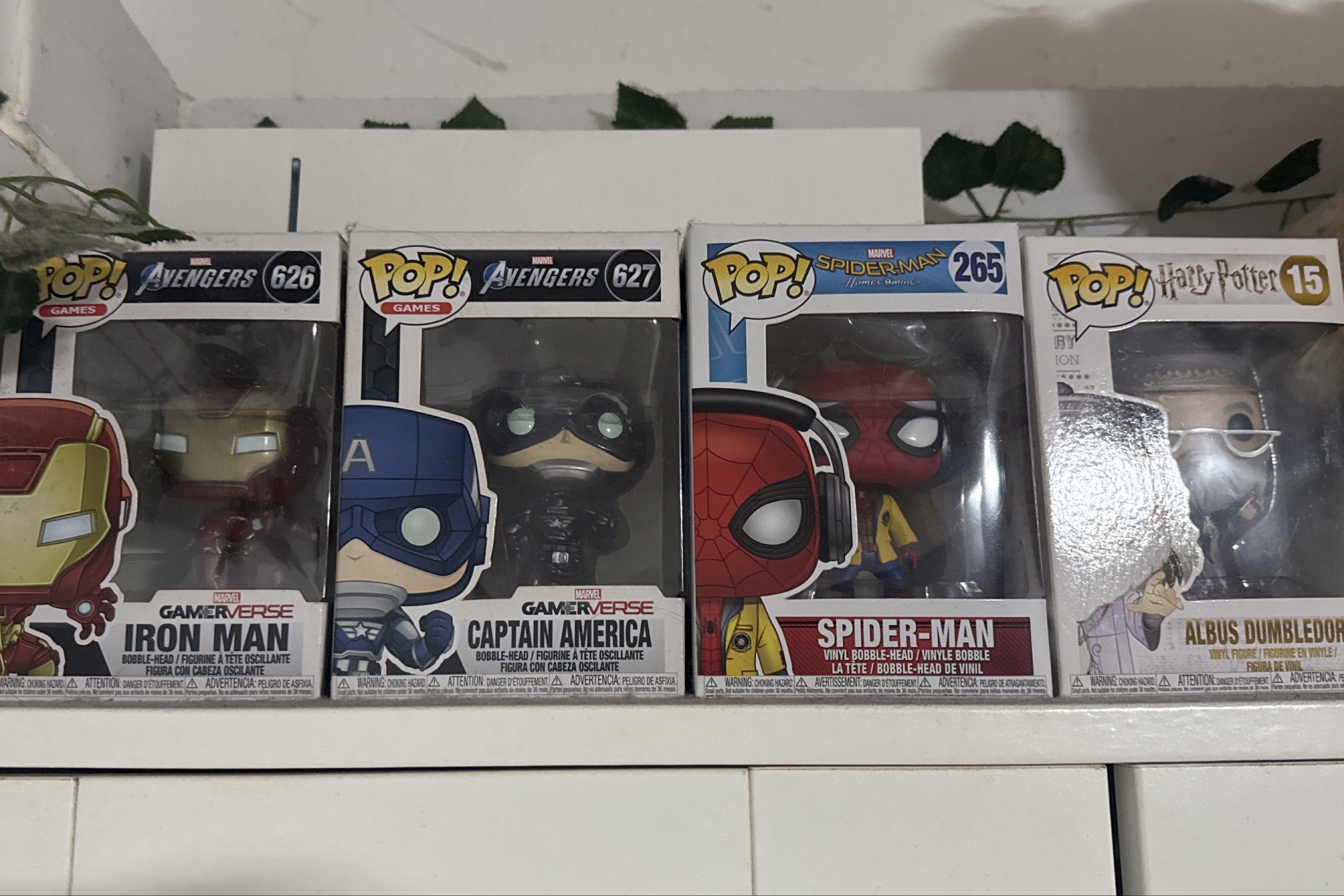 Funko Pop! Figures - Iron Man, Captain America, Spider-Man, Albus ...