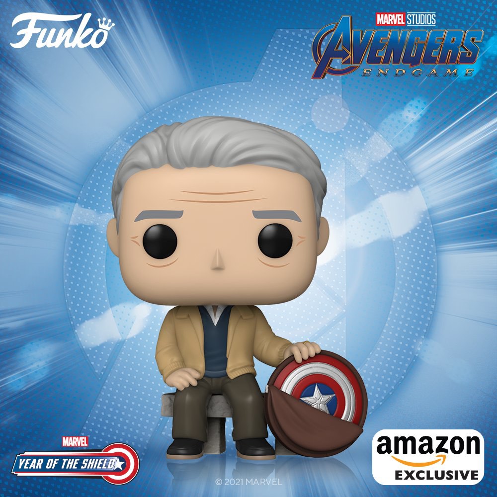 Funko Pop Old Man Steve Captain America Amazon exclusive, Hobbies ...