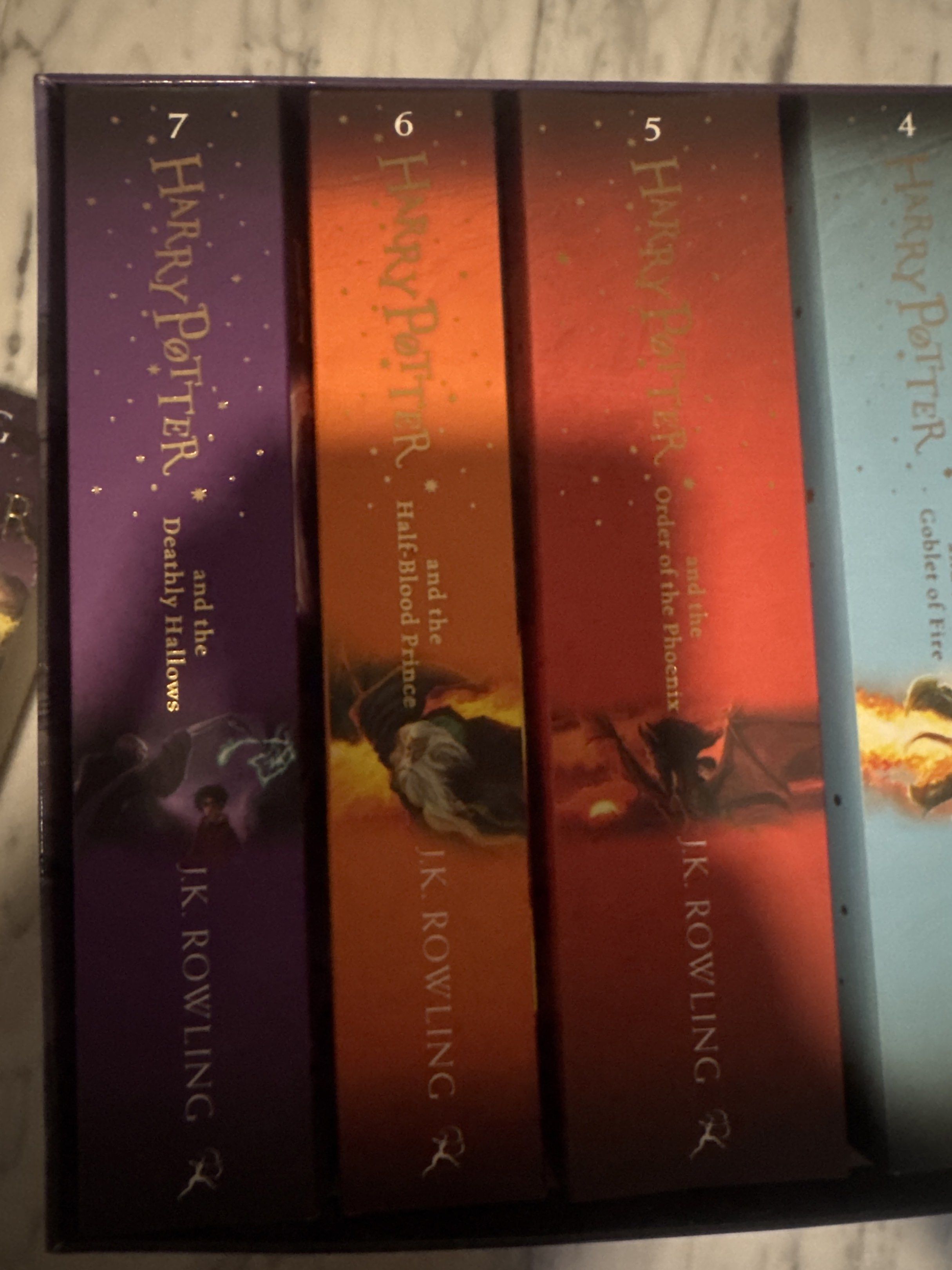 Harry Potter Complete Book Set by J.K. Rowling, Hobbies & Toys, Books ...