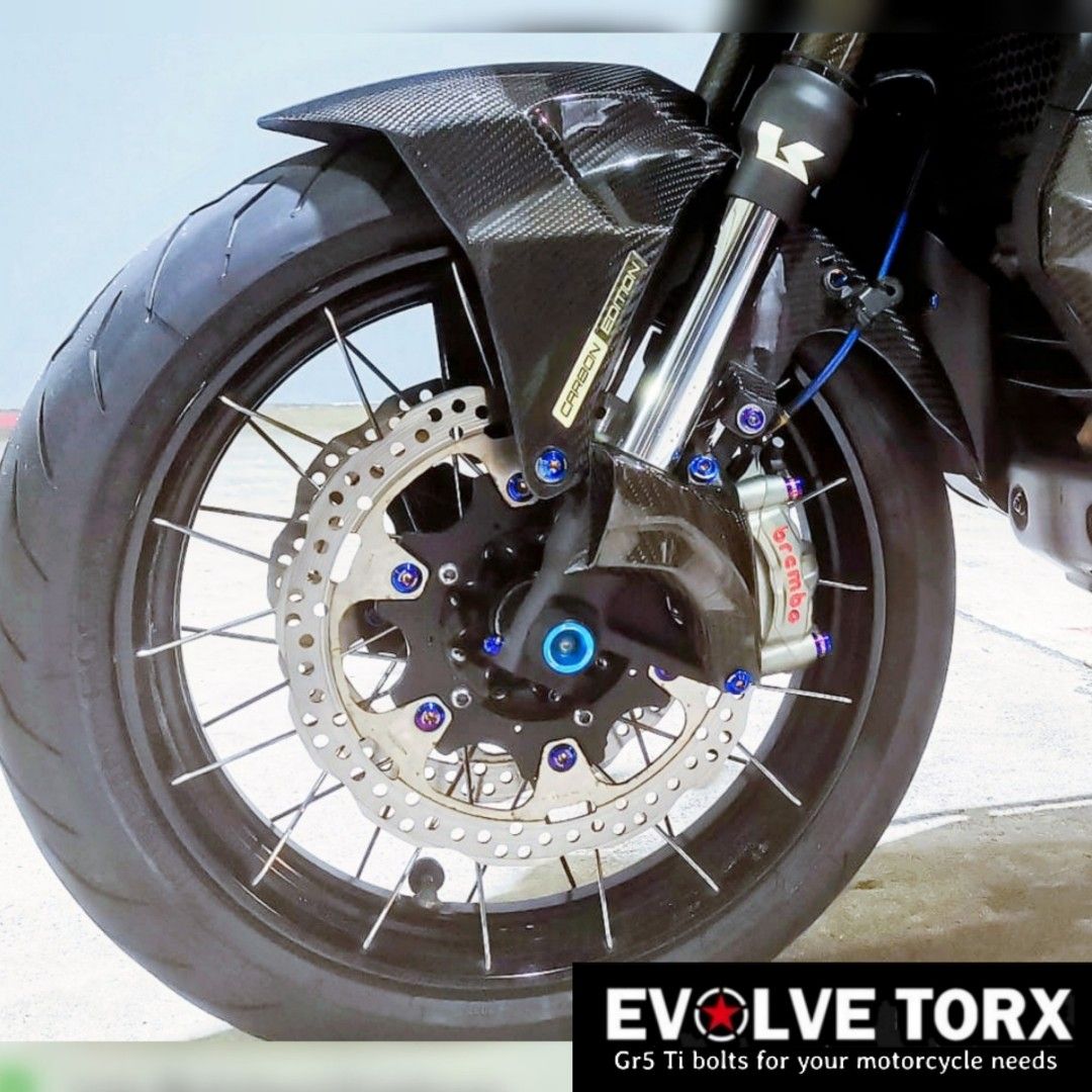 Honda X-Adv 750 Anti-Theft Security Caliper Titanium Bolts, Motorcycles ...