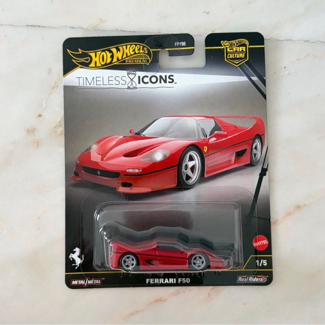 Hot Wheels Timeless Icons Ferrari F50 Mint, Hobbies & Toys, Toys ...