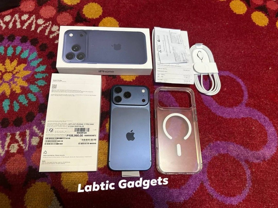 Iphone 17 Pro Max 512GB Deep Blue 8 Days old With Receipt From digital ...