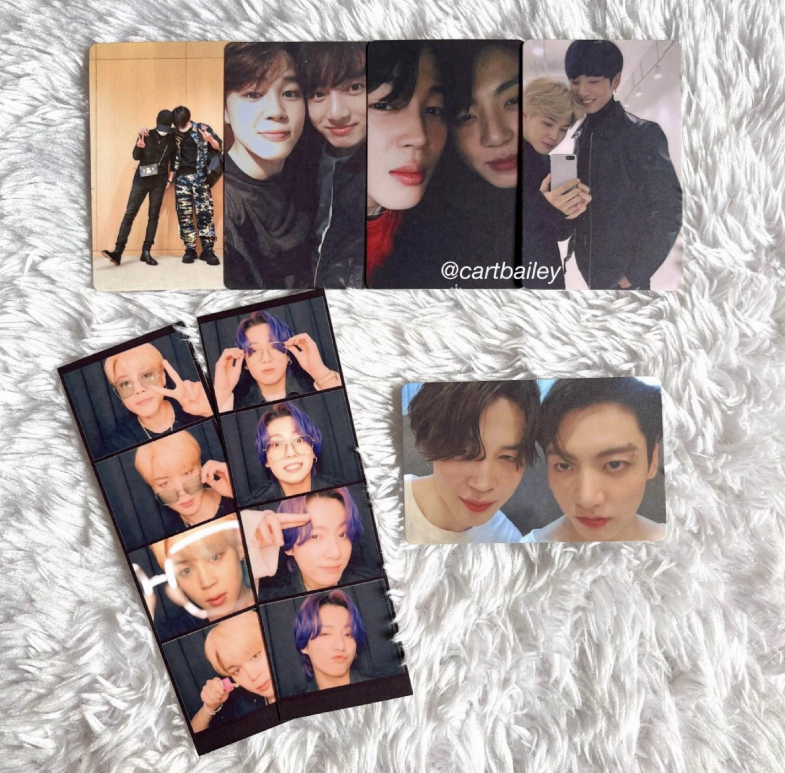 jikook FANMADE photocard pc & filmstrips unofficial bts jungkook jimin ...