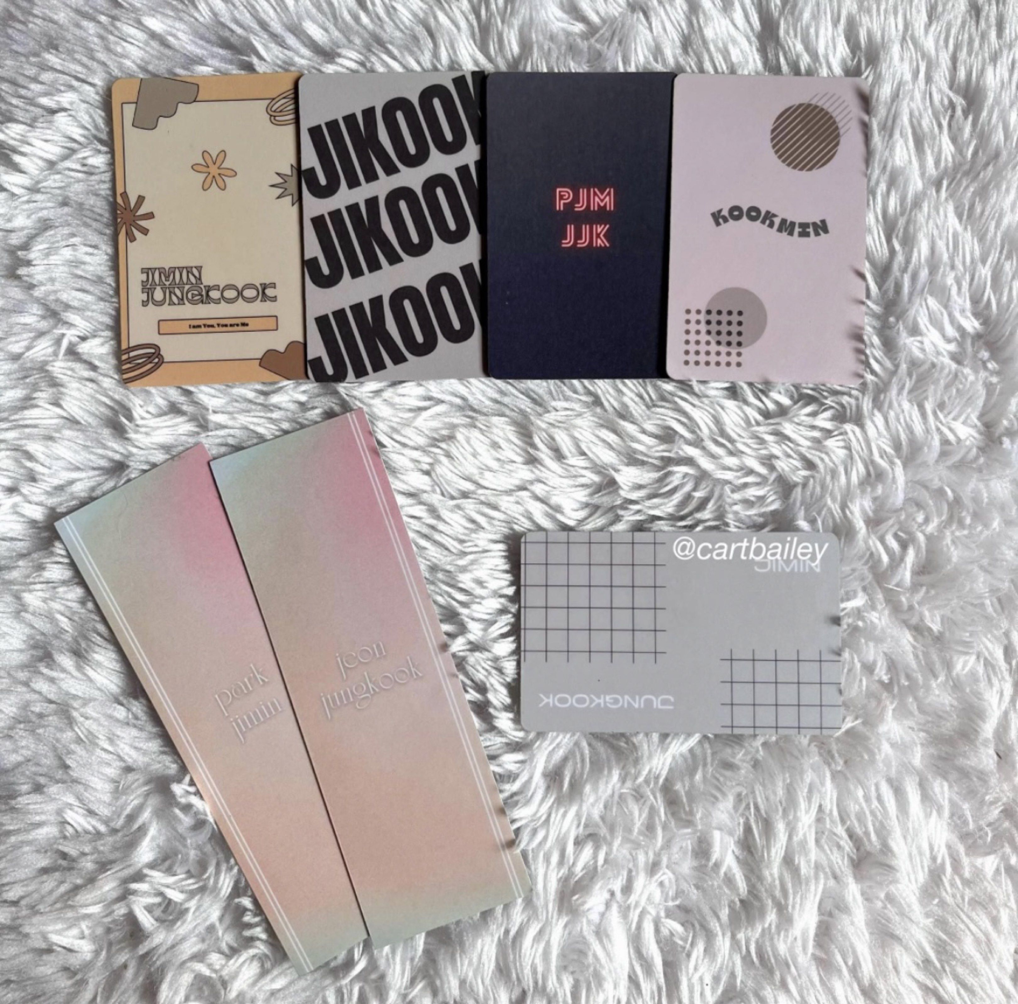 jikook FANMADE photocard pc & filmstrips unofficial bts jungkook jimin ...