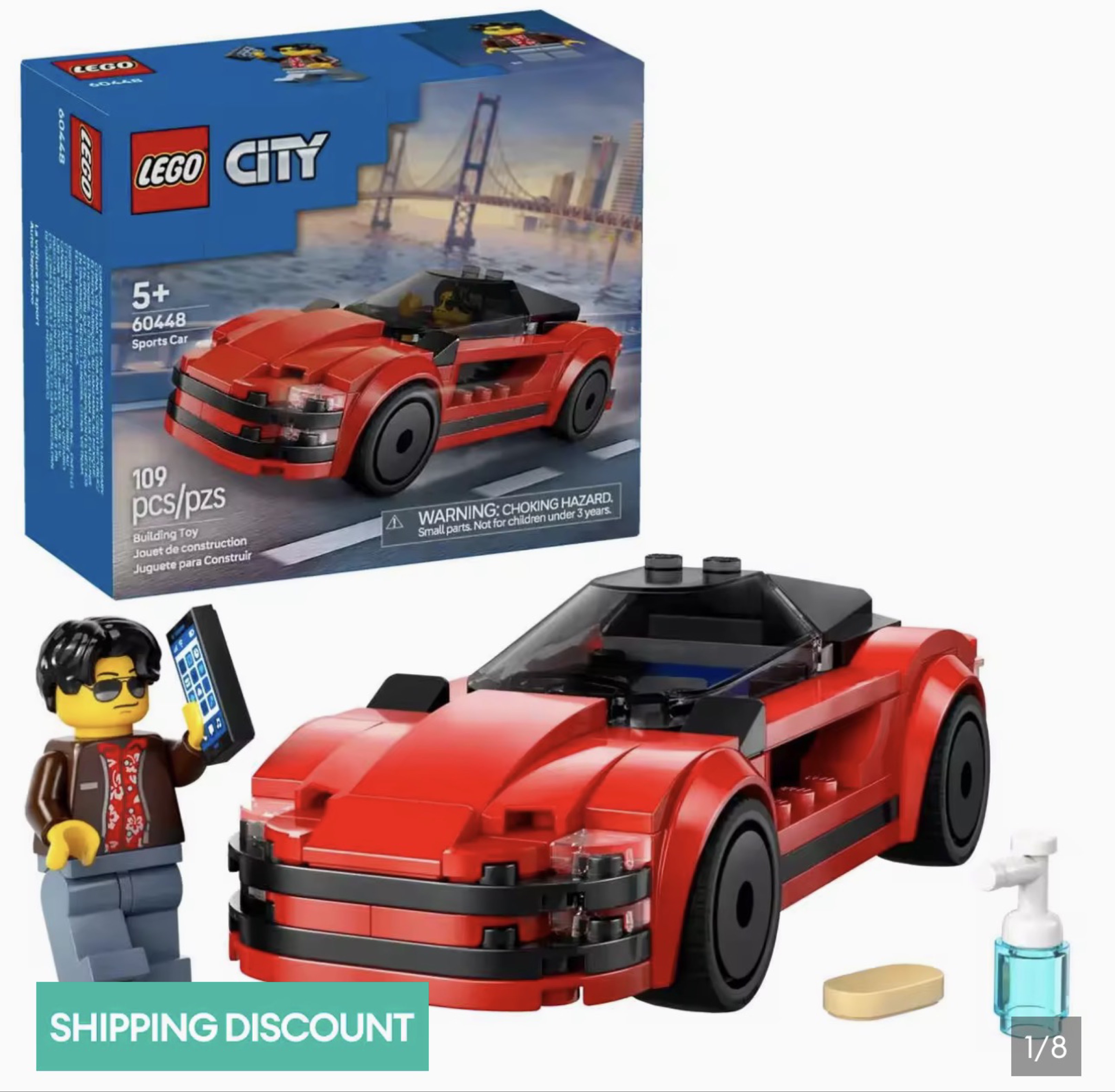 LEGO City 60448 Sports Car Set, Hobbies & Toys, Toys & Games on Carousell