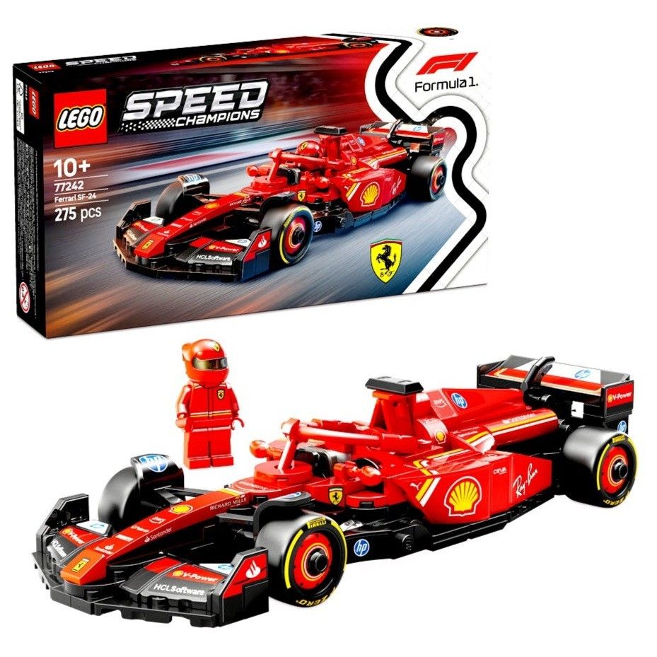 Lego Formula 1 Speed Champions 77242 Ferrari SF-24 F1 Race Car ...