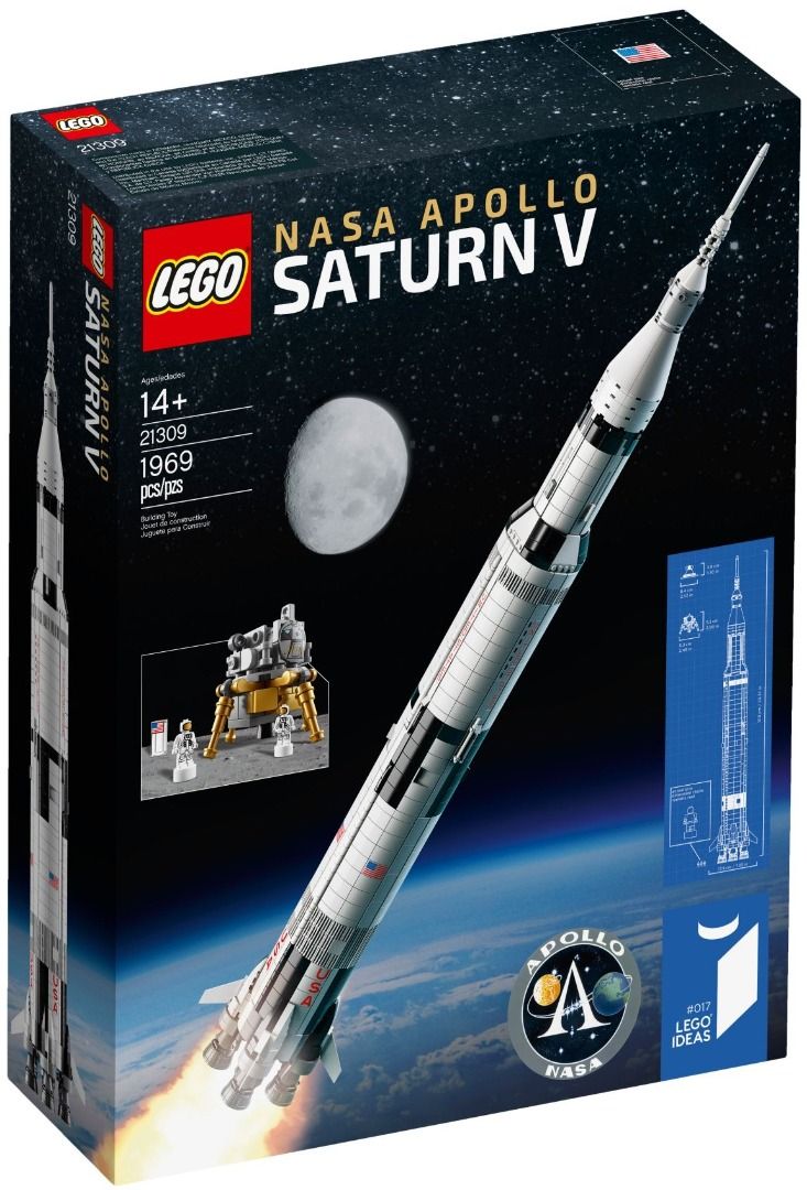 LEGO NASA Apollo Saturn V Set (21309), Hobbies & Toys, Toys & Games on ...