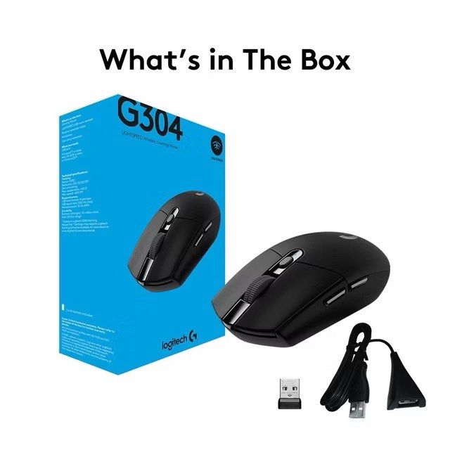 Logitech G304 LIGHTSPEED Wireless Gaming Mouse (HERO 12K, 12,000 DPI ...