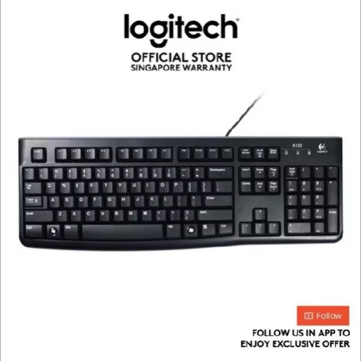 Logitech K120 Wired Keyboard - Singapore Warranty, Computers & Tech ...