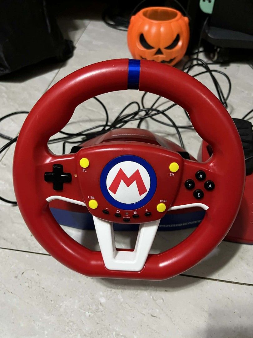 Mario Kart Steering Wheel for Nintendo Switch, Video Gaming, Gaming ...