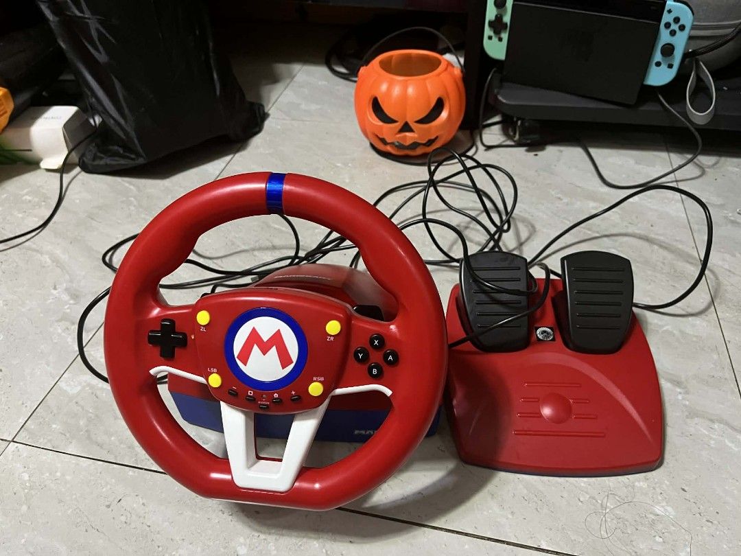 Mario Kart Steering Wheel for Nintendo Switch, Video Gaming, Gaming ...