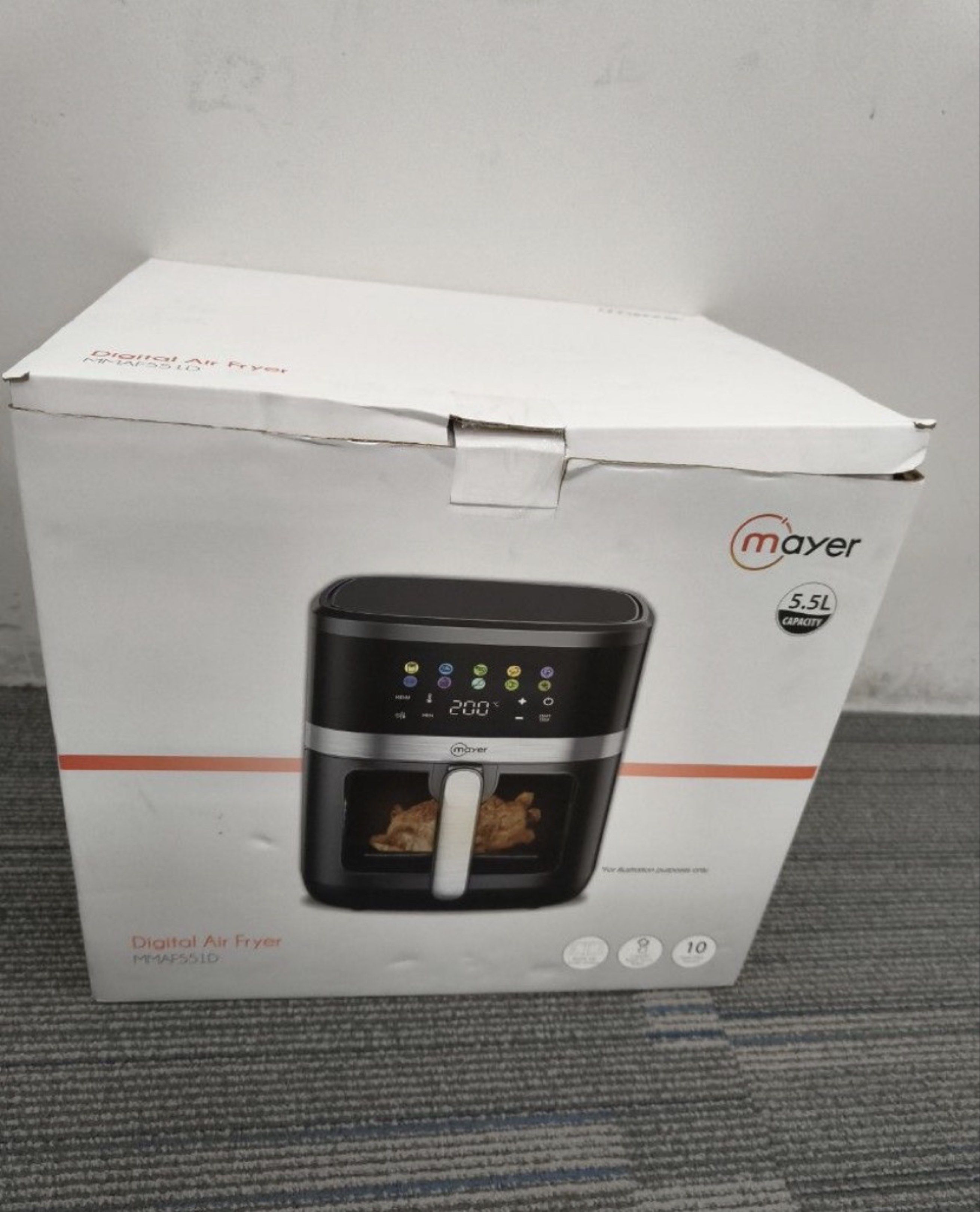 Mayer Digital Air Fryer 5.5L, TV & Home Appliances, Kitchen Appliances ...