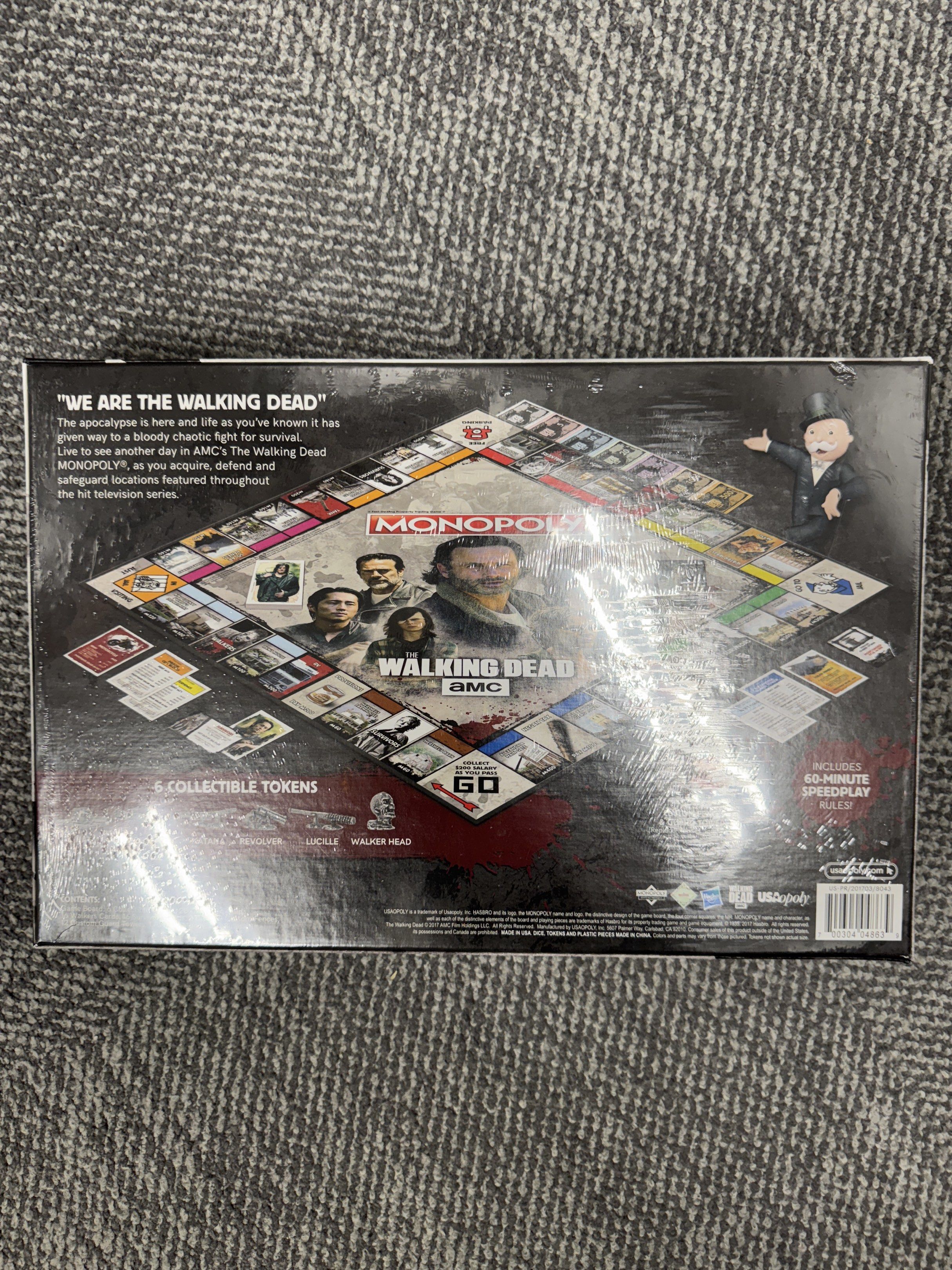 Monopoly The Walking Dead AMC Board Game, Hobbies & Toys, Toys & Games ...