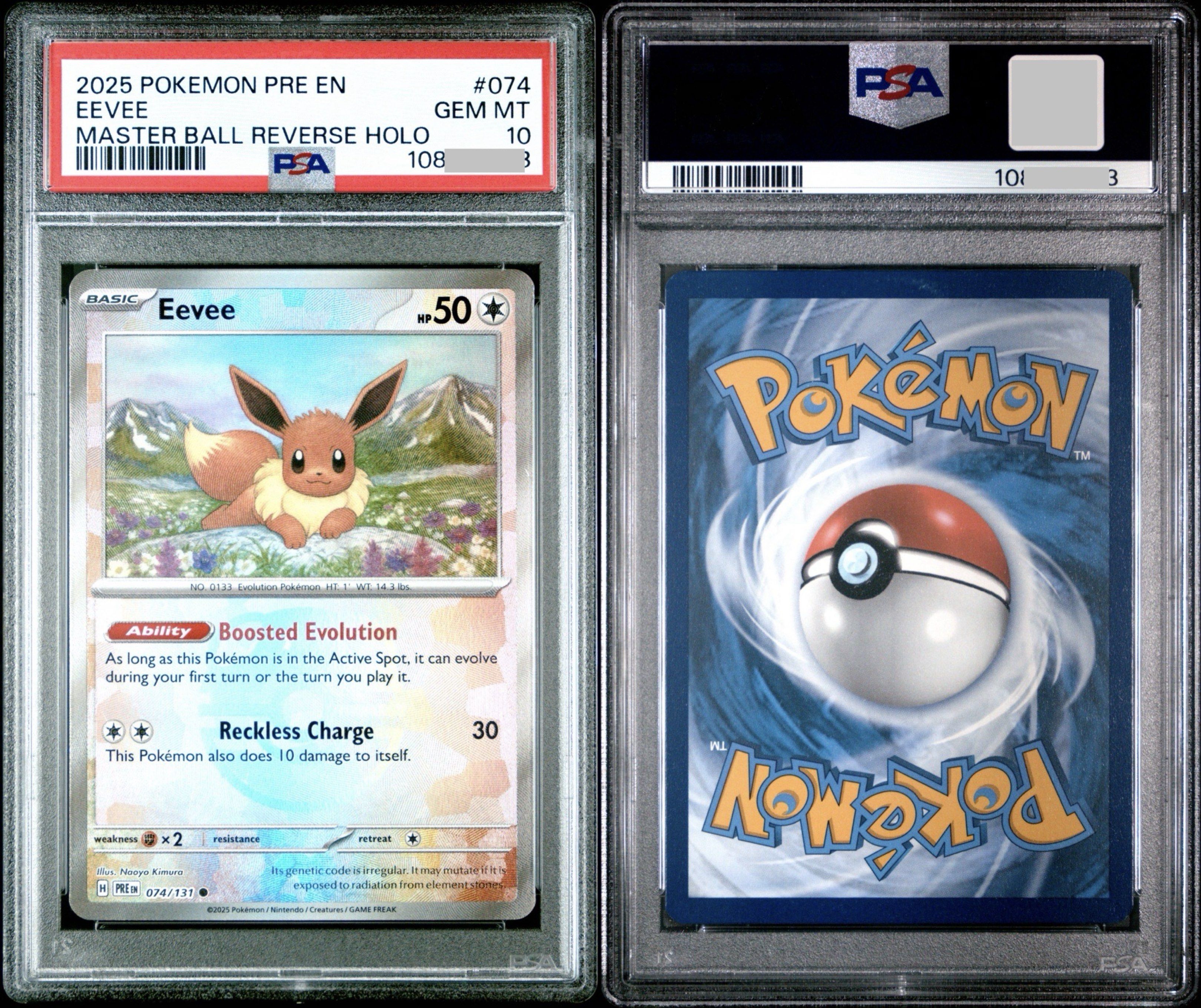 [NEW CERT] PSA 10 2025 Pokemon Prismatic Evolutions Master Ball Reverse ...