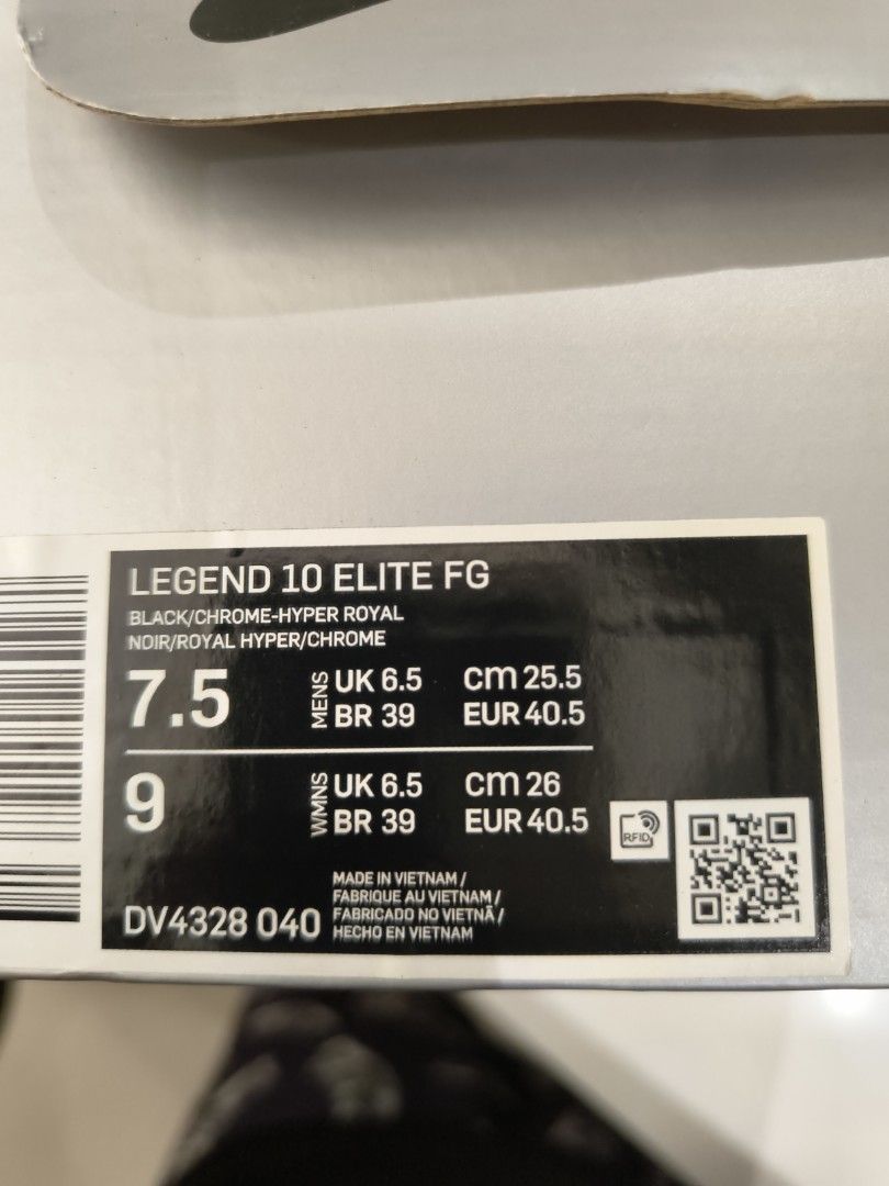 Nike Tiempo Legend 10 Elite FG - Black/Chrome, Men's Fashion, Footwear ...