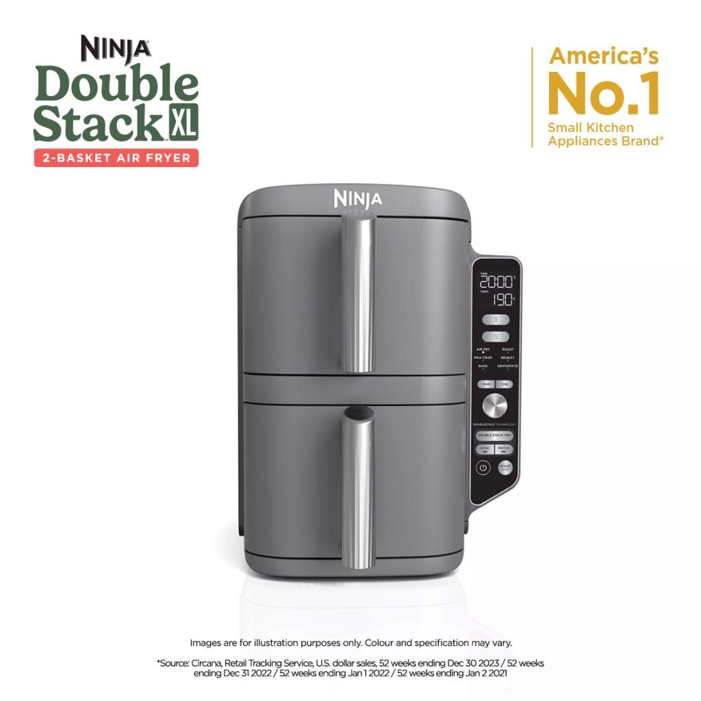 Ninja Double Stack XL 2-Basket Air Fryer SL400SM, TV & Home Appliances ...