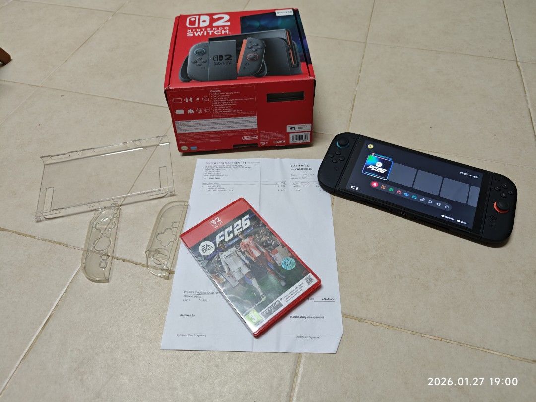 Nintendo Switch 2 Myset Combo Fc26, Video Gaming, Video Game Consoles ...