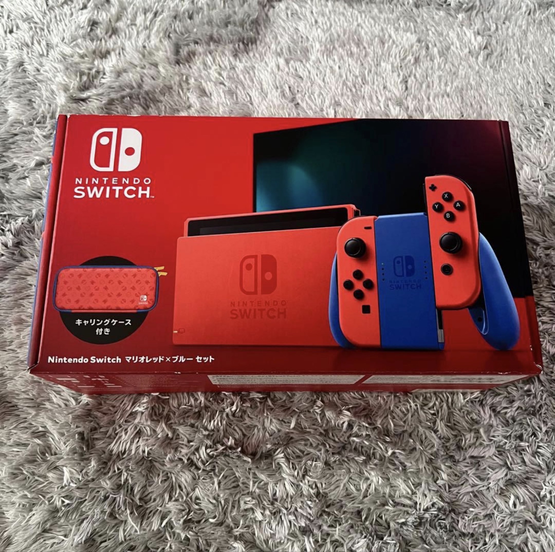 Nintendo Switch V2 Mario Red & Blue Edition, Video Gaming, Video Games ...