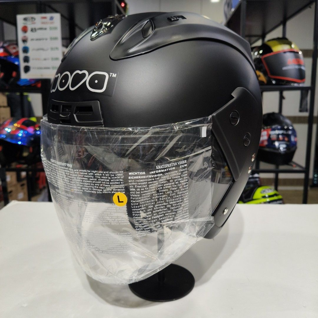 NOVA MATT BLACK HELMET, Motorcycles, Motorcycle Apparel on Carousell