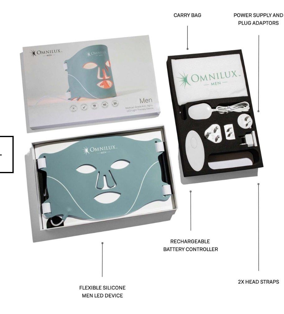 Omnilux LED mask - red light therapy, Health & Nutrition, Face Masks ...