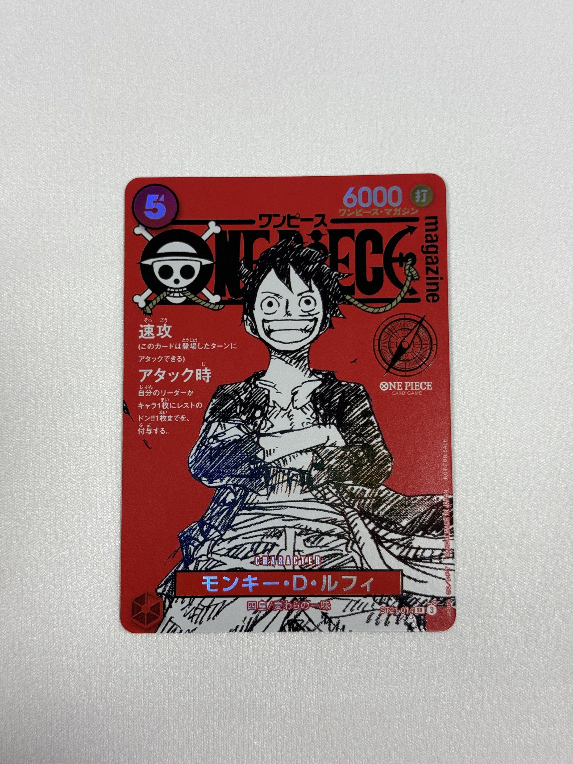 One Piece Card Game - Monkey D. Luffy Magazine, Hobbies & Toys, Toys ...