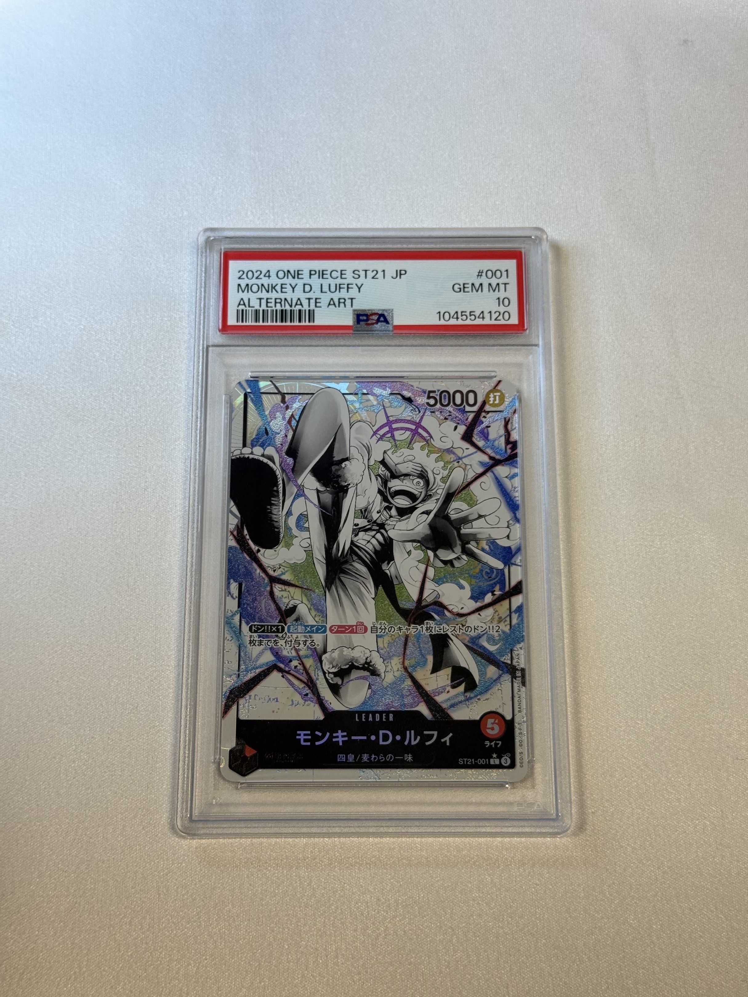 One Piece Card Game Monkey D. Luffy Alternate Art PSA 10, Hobbies ...