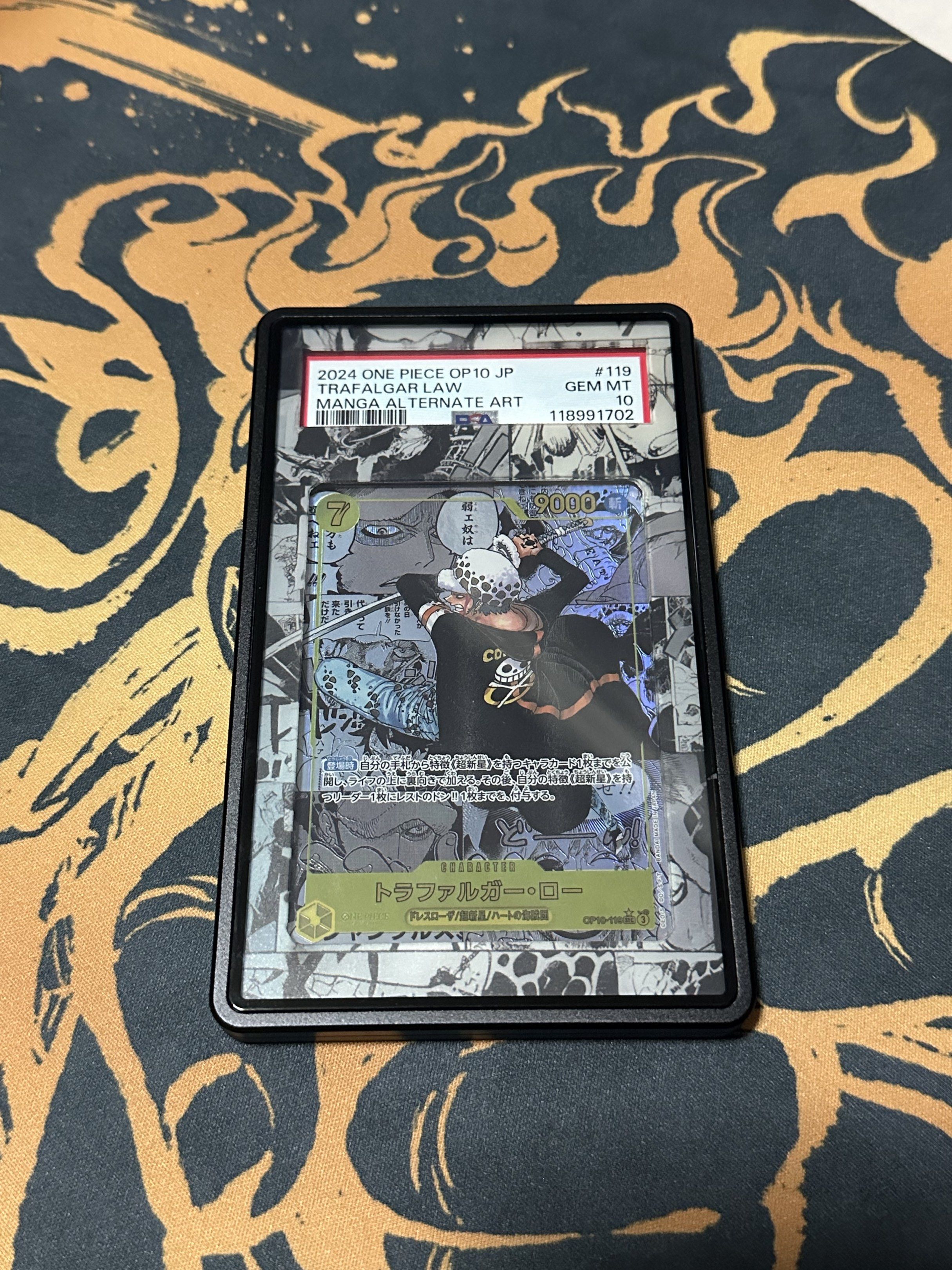 One Piece OP-10 Trafalgar Law Manga Alternate Art Card, Hobbies & Toys ...