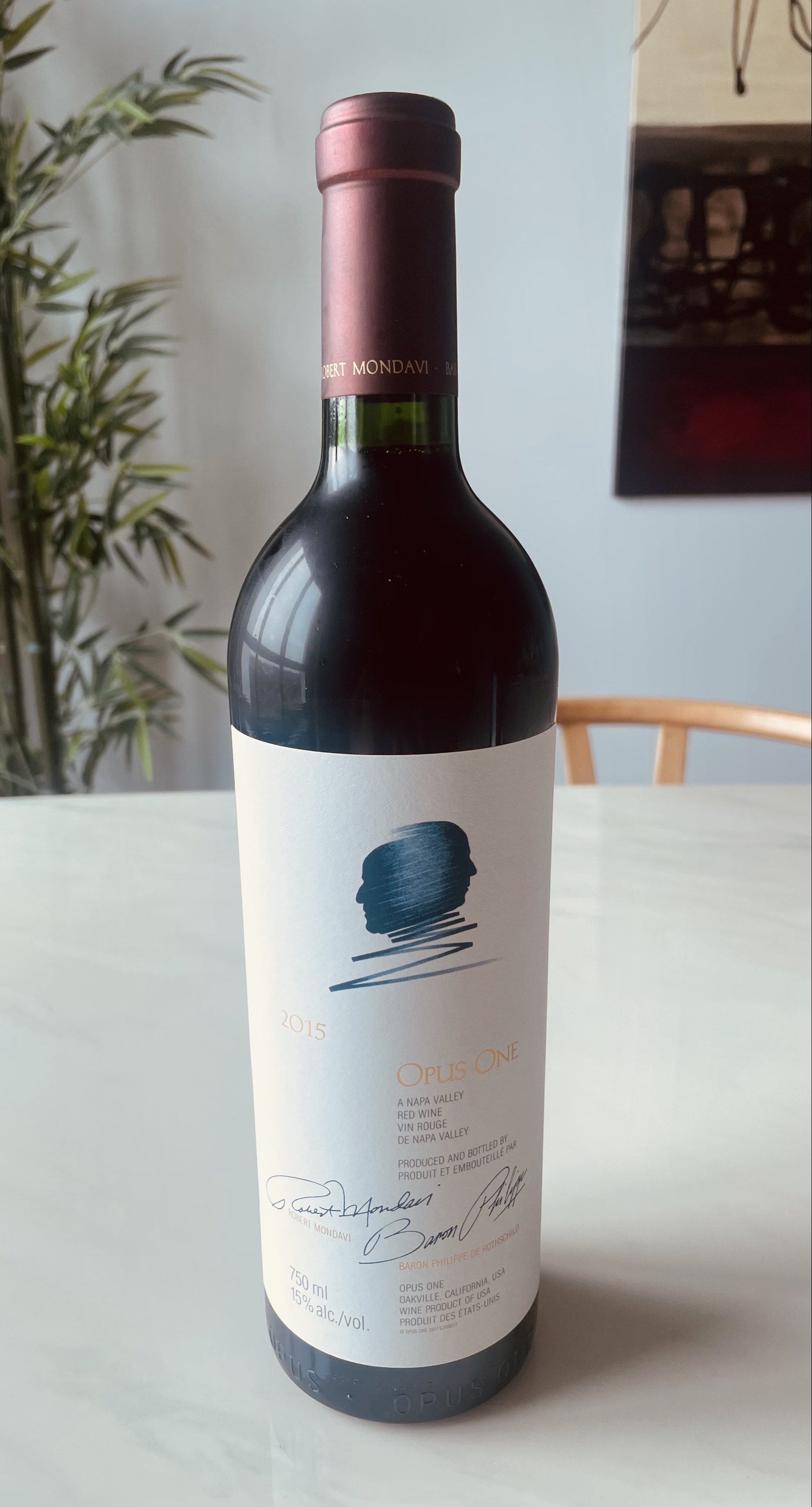Opus One 2015 Napa Valley Red Wine 750ml, Food & Drinks, Alcoholic ...