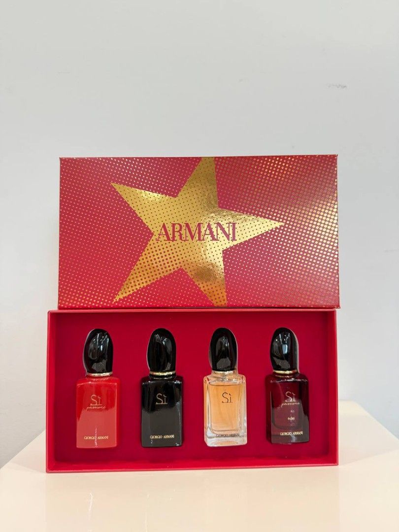ORIGINAL GIORGIO ARMANI SI SET (4X30ML) RED BOX (STAR), Beauty ...