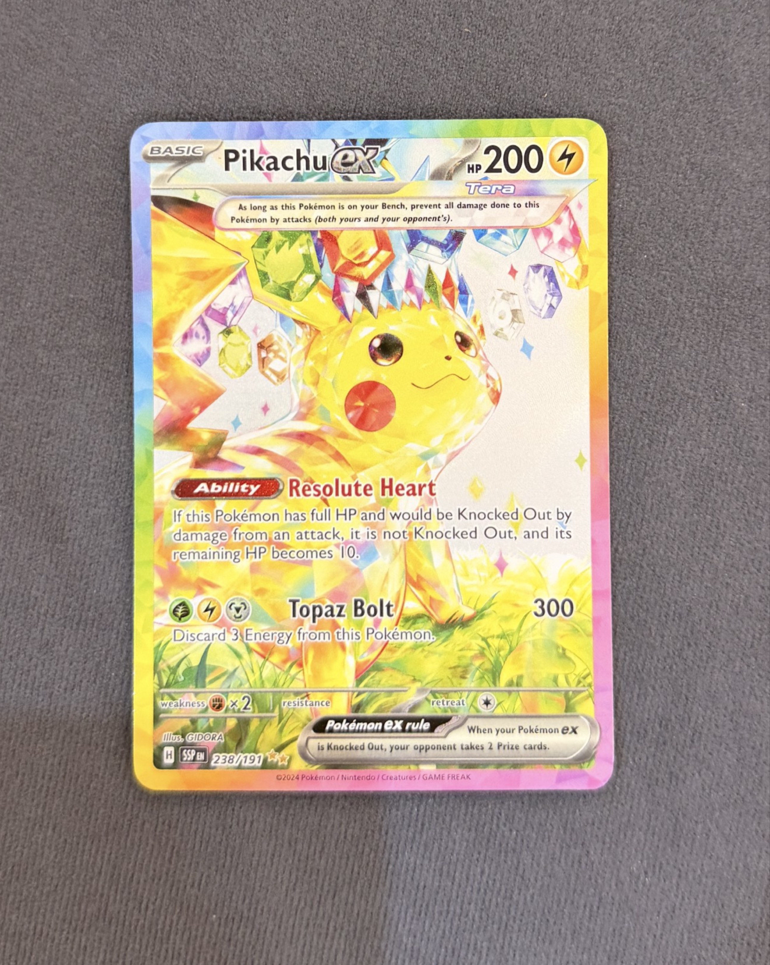 Pikachu ex 238/193 - Pokemon Card, Hobbies & Toys, Toys & Games on ...