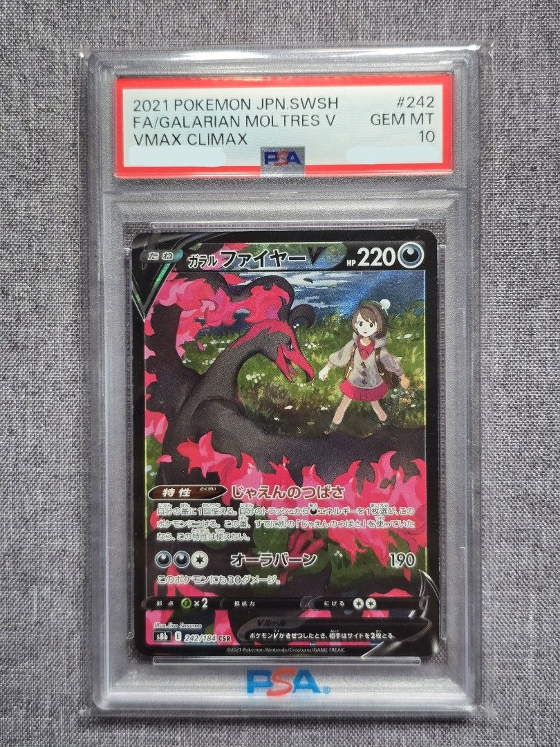 Pokemon Moltres V PSA 10, Hobbies & Toys, Toys & Games on Carousell