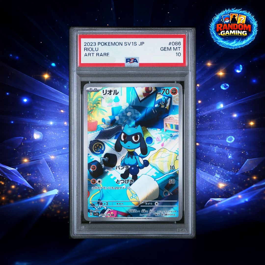 Pokemon Riolu 086/078 PSA 10 Scarlet & Violet ex, Hobbies & Toys, Toys ...