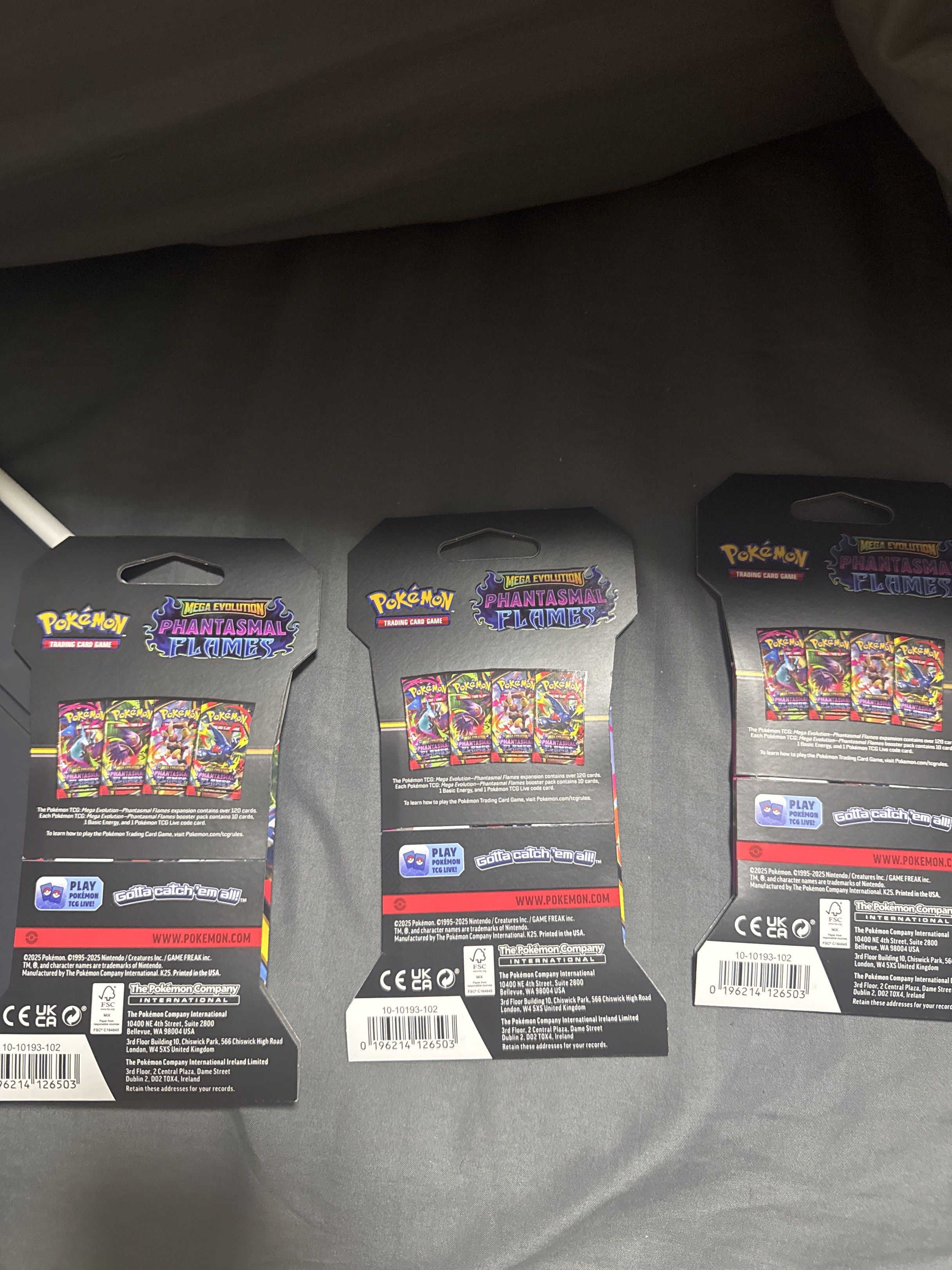 Pokemon TCG Mega Evolution Phantasmal Flames Booster Packs, Hobbies ...