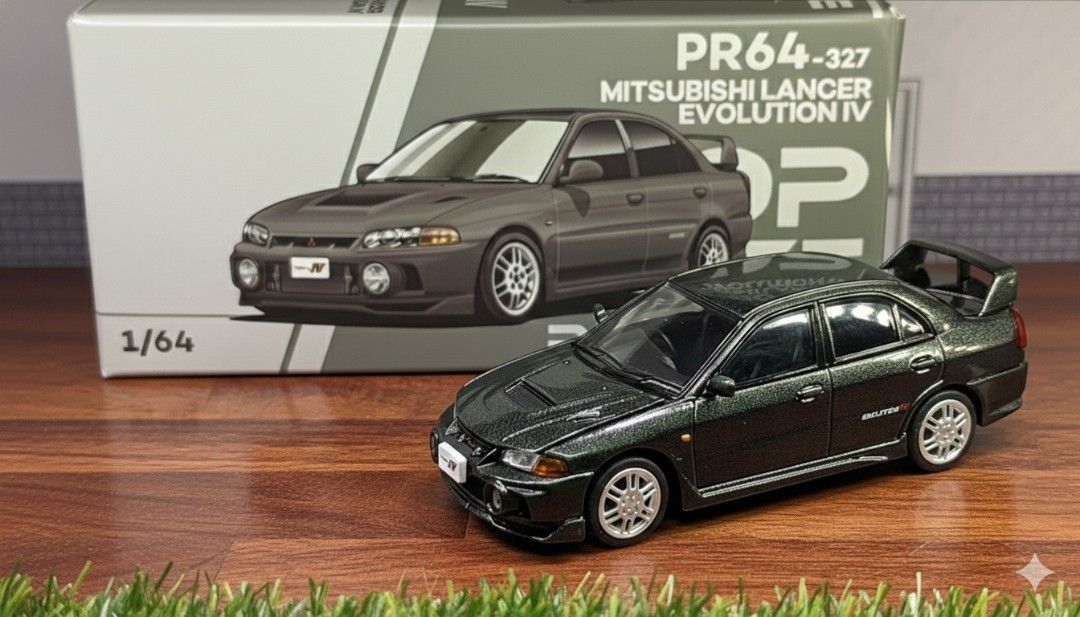 Poprace Mitsubishi Lancer Evolution IV Dark Grey, Hobbies & Toys, Toys ...