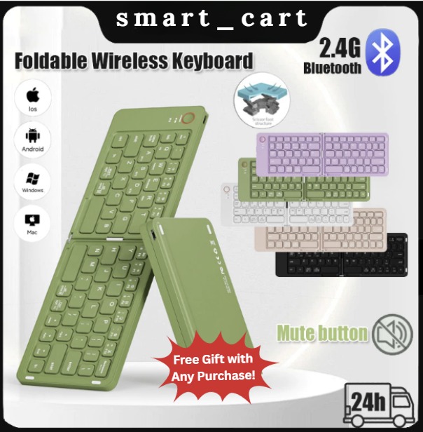 Portable Folding Wireless Keyboard | Same-Day Delivery | Keypad ...