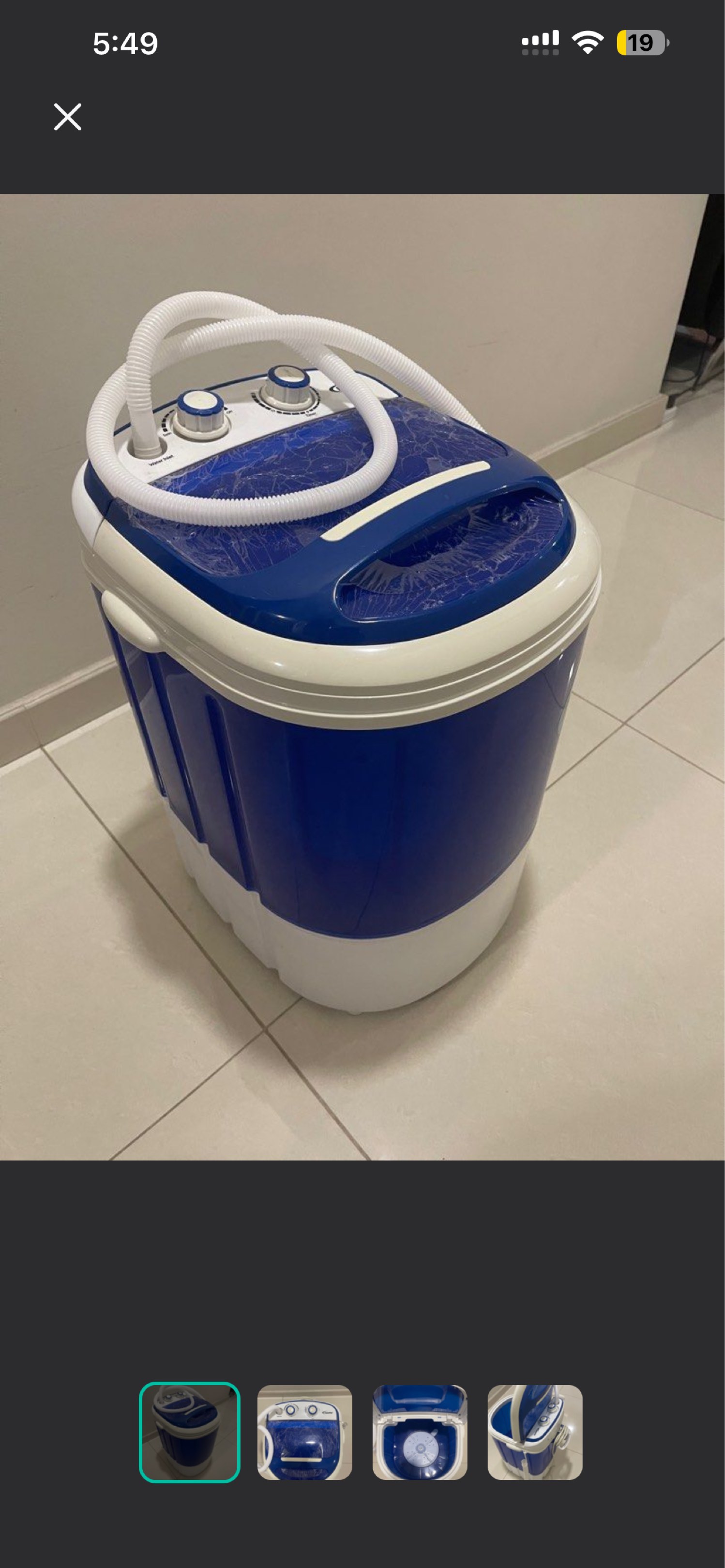 PowerPac Portable Washing Machine, TV & Home Appliances, Washing ...