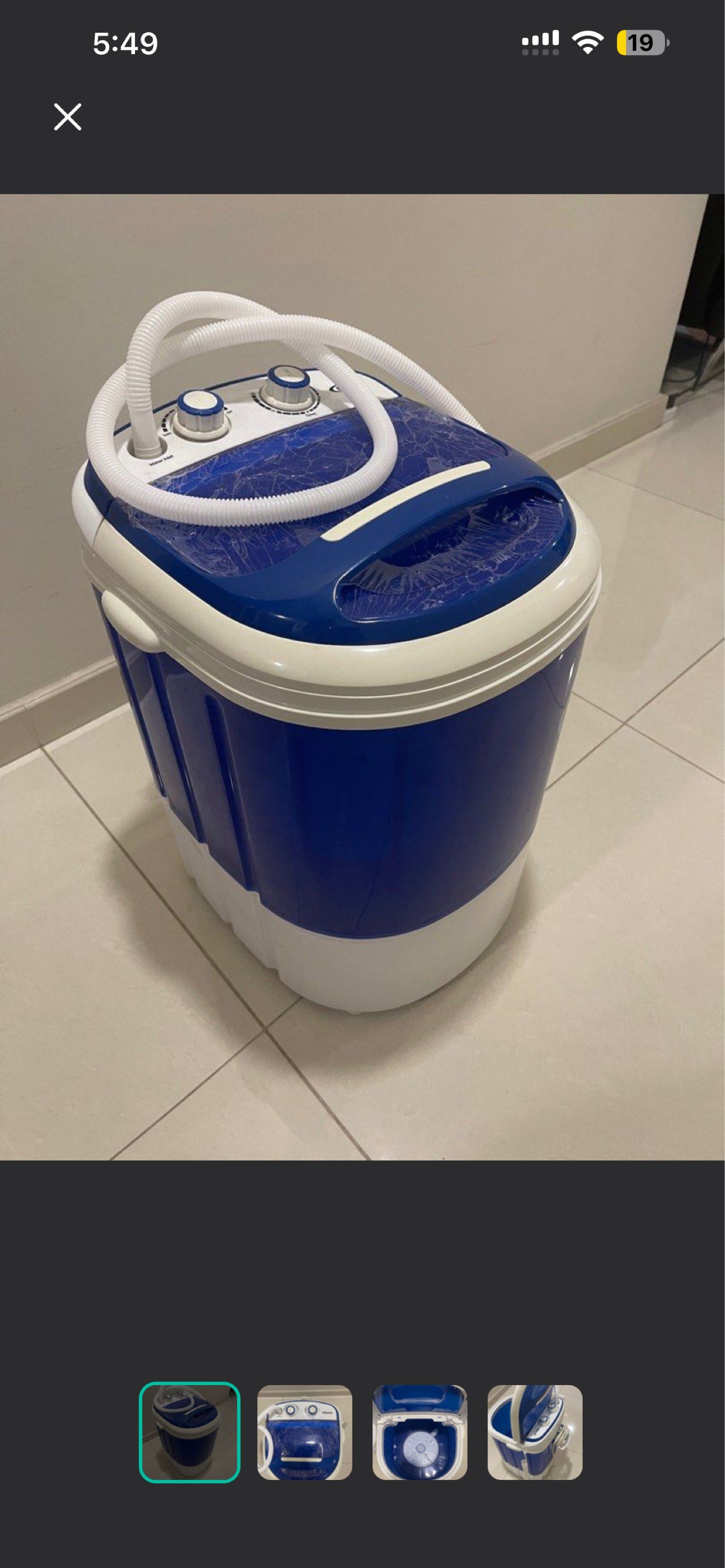 PowerPac Portable Washing Machine, TV & Home Appliances, Washing ...