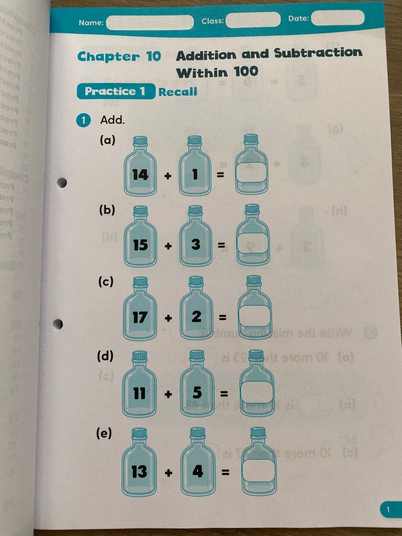 Primary Mathematics Practice Book 1B, Hobbies & Toys, Books & Magazines ...