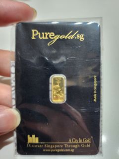 puregold.sg 1x50g Gold Bar gold bar for sell, Hobbies & Toys ...