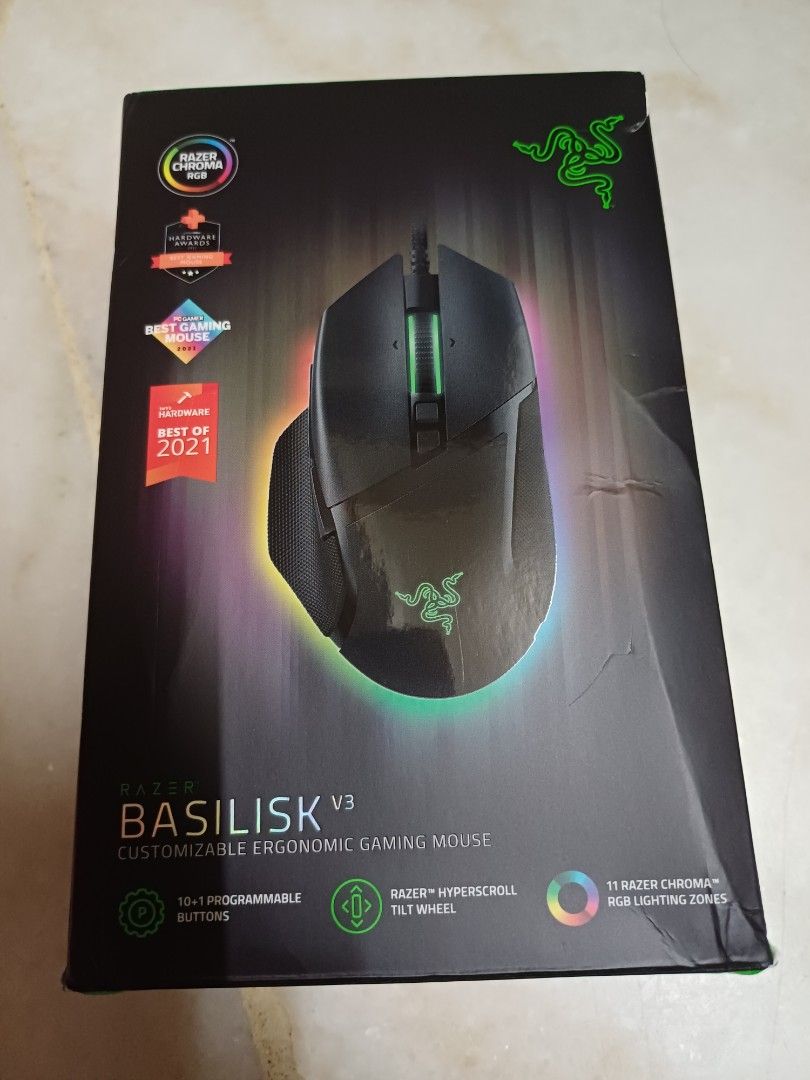 Razer Basilisk V3 Customizable Ergonomic Gaming Mouse, Computers & Tech ...