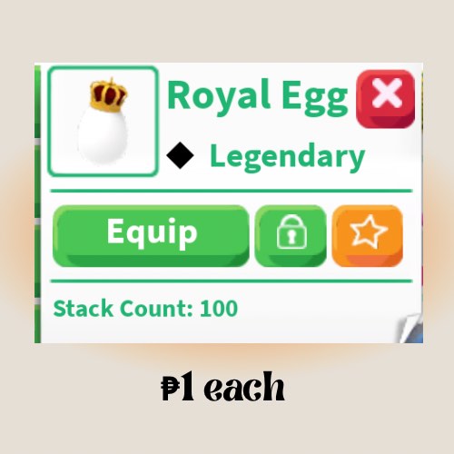 ROYAL EGG EGGS ADOPT ME ROBLOX (Updated: 96pcs Maximum), Video Gaming ...