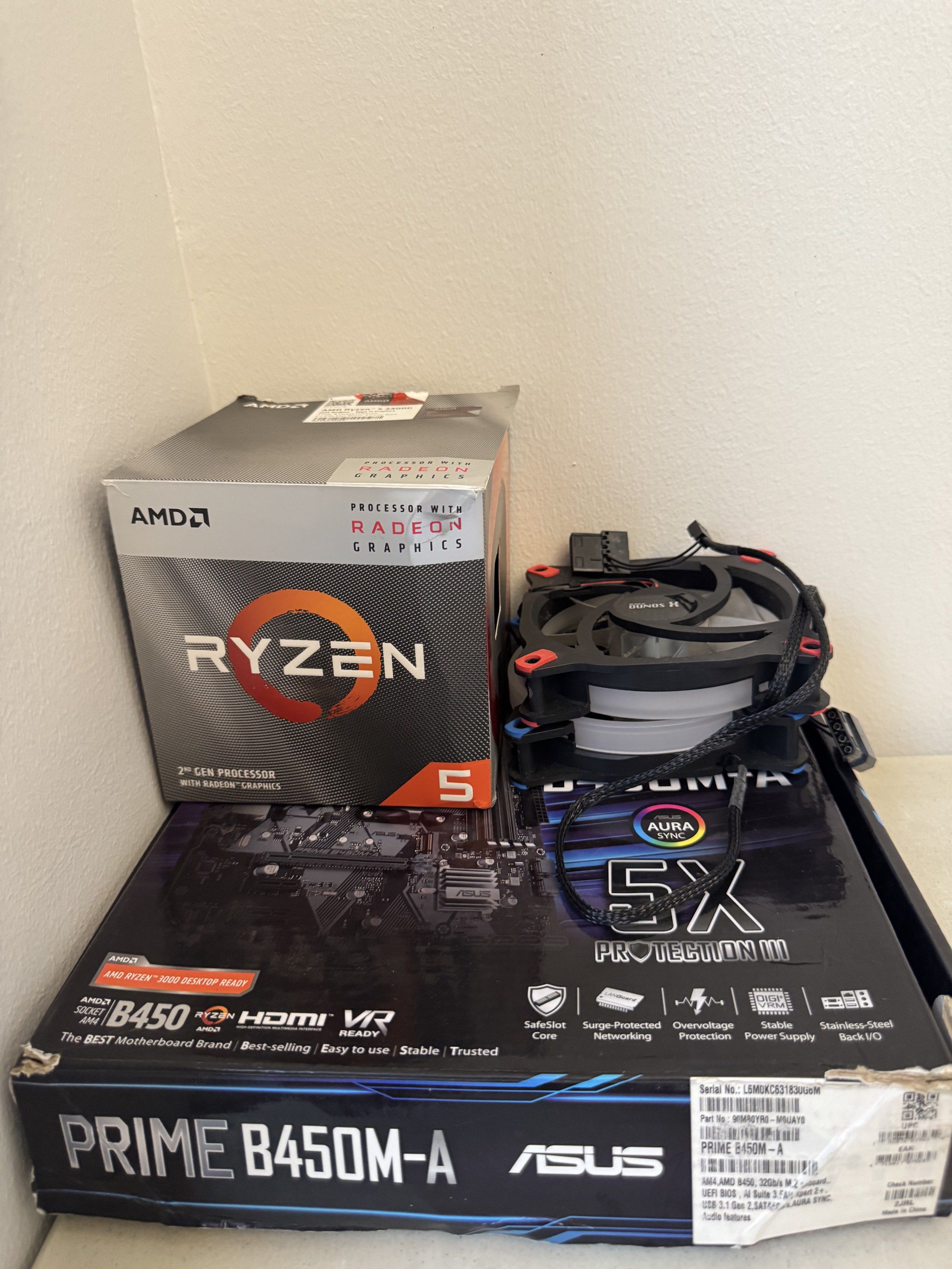 Ryzen 5 3400G and Prime B450M-A, Computers & Tech, Parts & Accessories ...