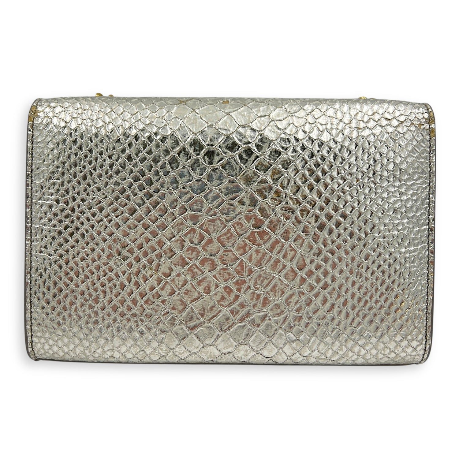 Saint Laurent Kate Crossbody Bag Gold in Python Leather, Gold hardware ...