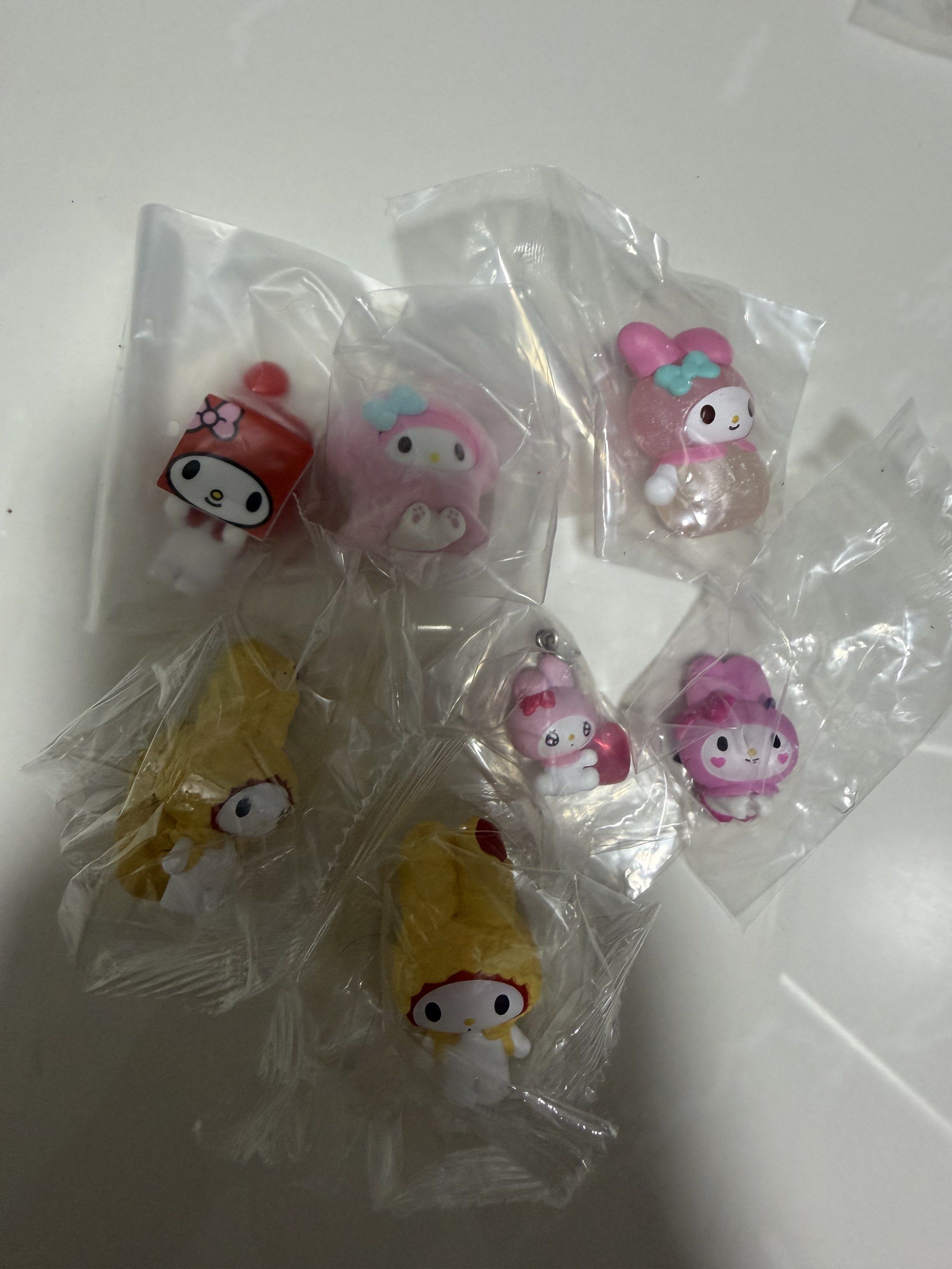 Sanrio My Melody Plushies keychain gatchapon, Hobbies & Toys, Toys ...
