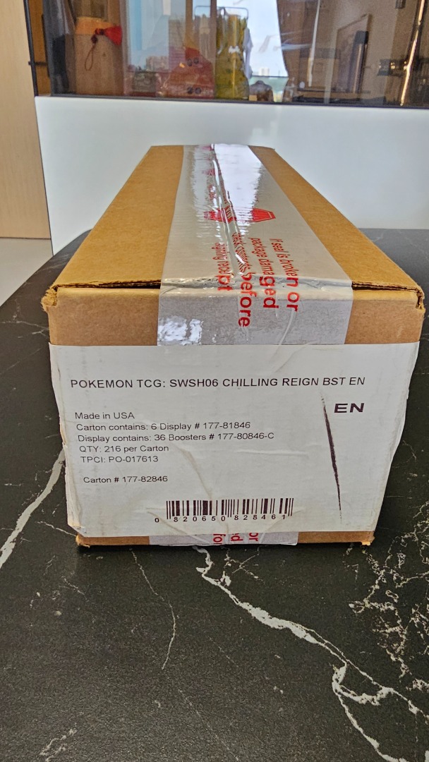 ⚡[SEALED CASE] 6 x Pokemon Chilling Reign Booster Box (Sword and Shield ...