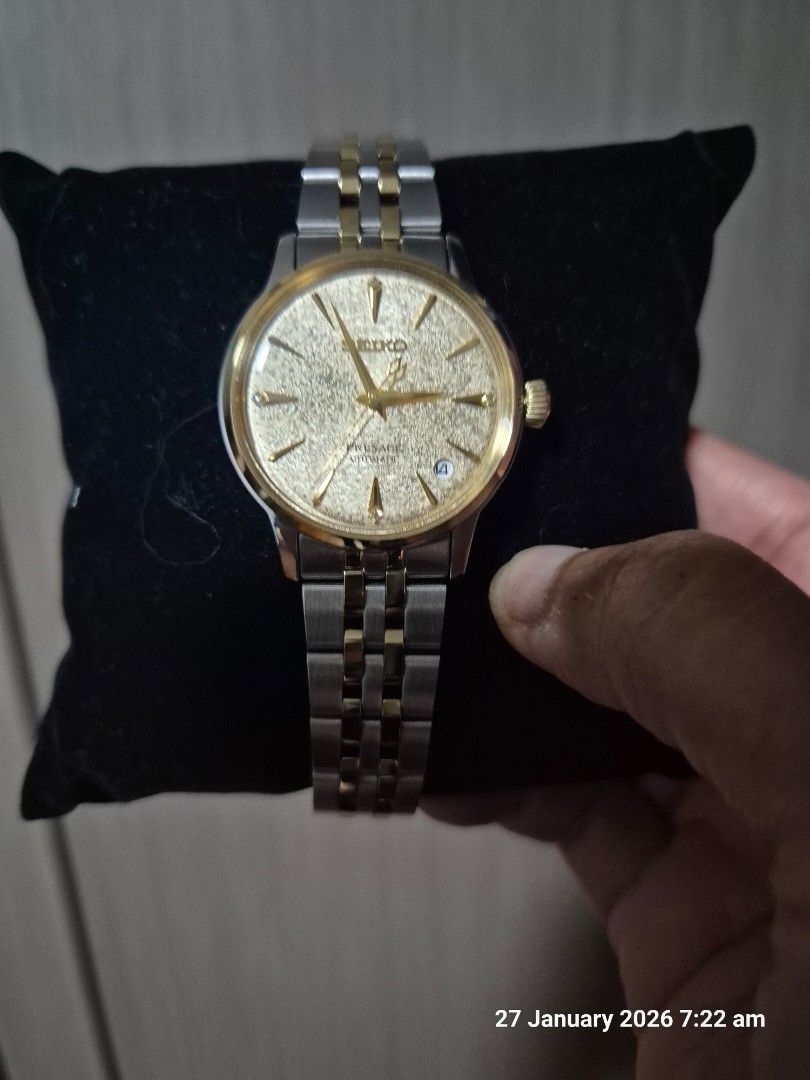 Seiko Automatic Watch - Gold Dial, Women's Fashion, Watches ...