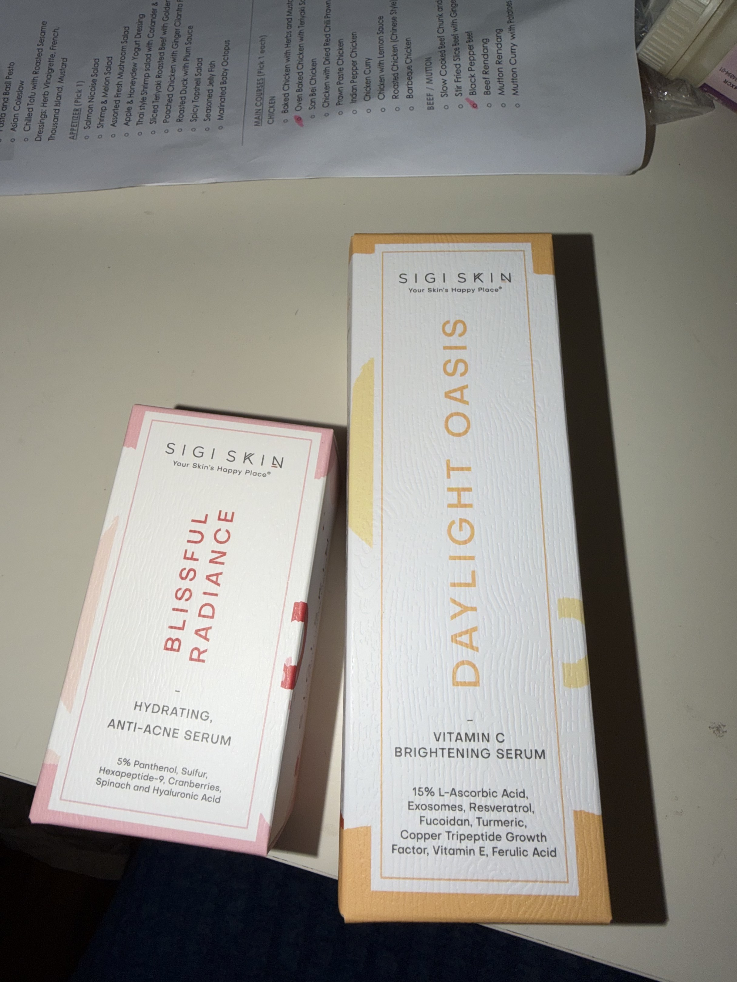 Sigi Skin Blissful Radiance & Daylight Oasis Serum, Beauty & Personal ...