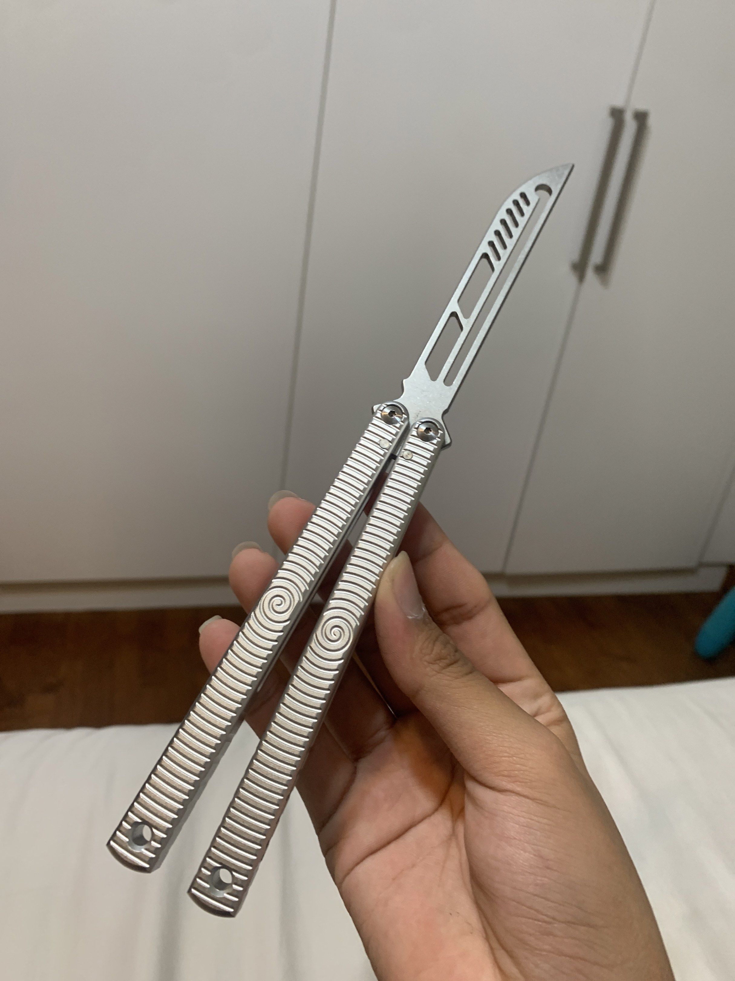 Silver Butterfly Knife, Furniture & Home Living, Kitchenware ...