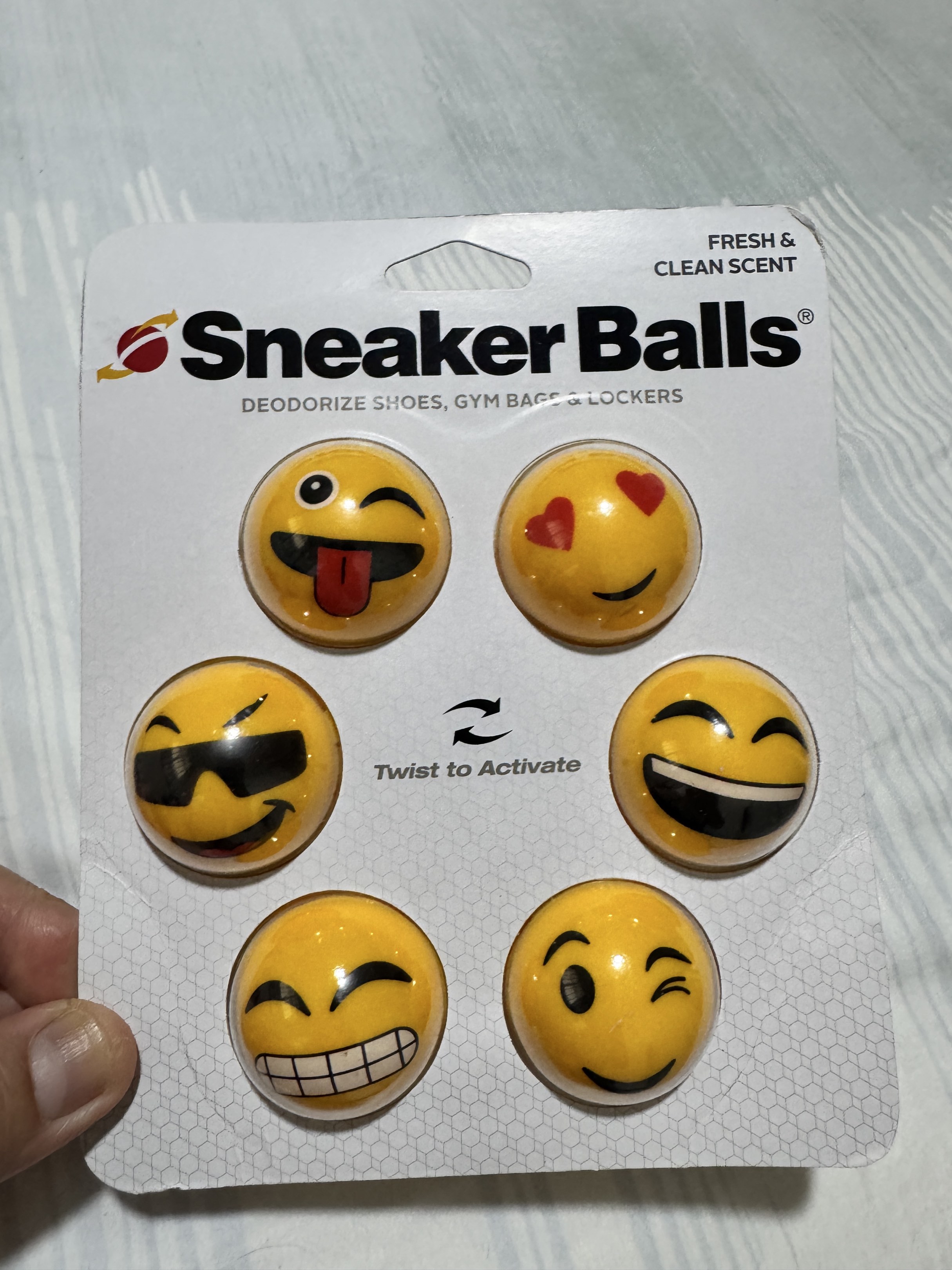 Sneaker Balls Emoji Deodorizers - Fresh & Clean Scent, Beauty ...