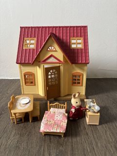 Sylvanian families house and car, Hobbies & Toys, Toys & Games on Carousell
